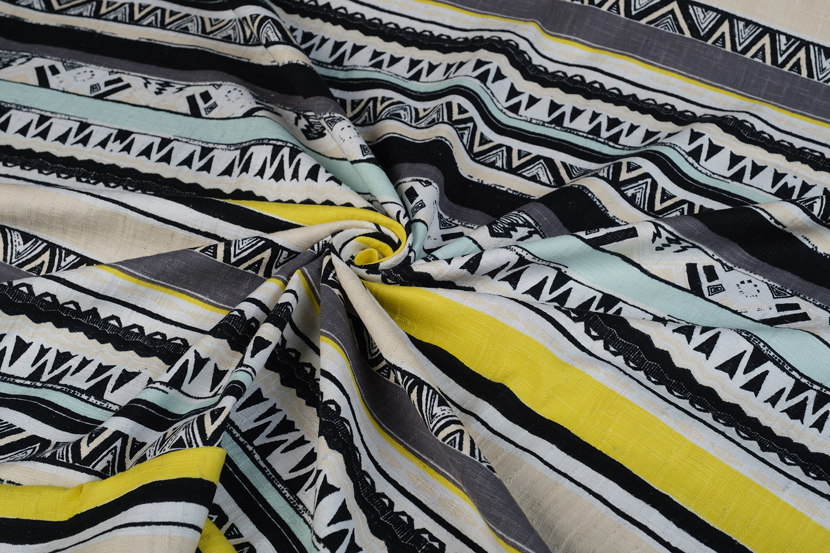 Tkanina kostiumowa bawełniana - pasy - KEY Fabrics