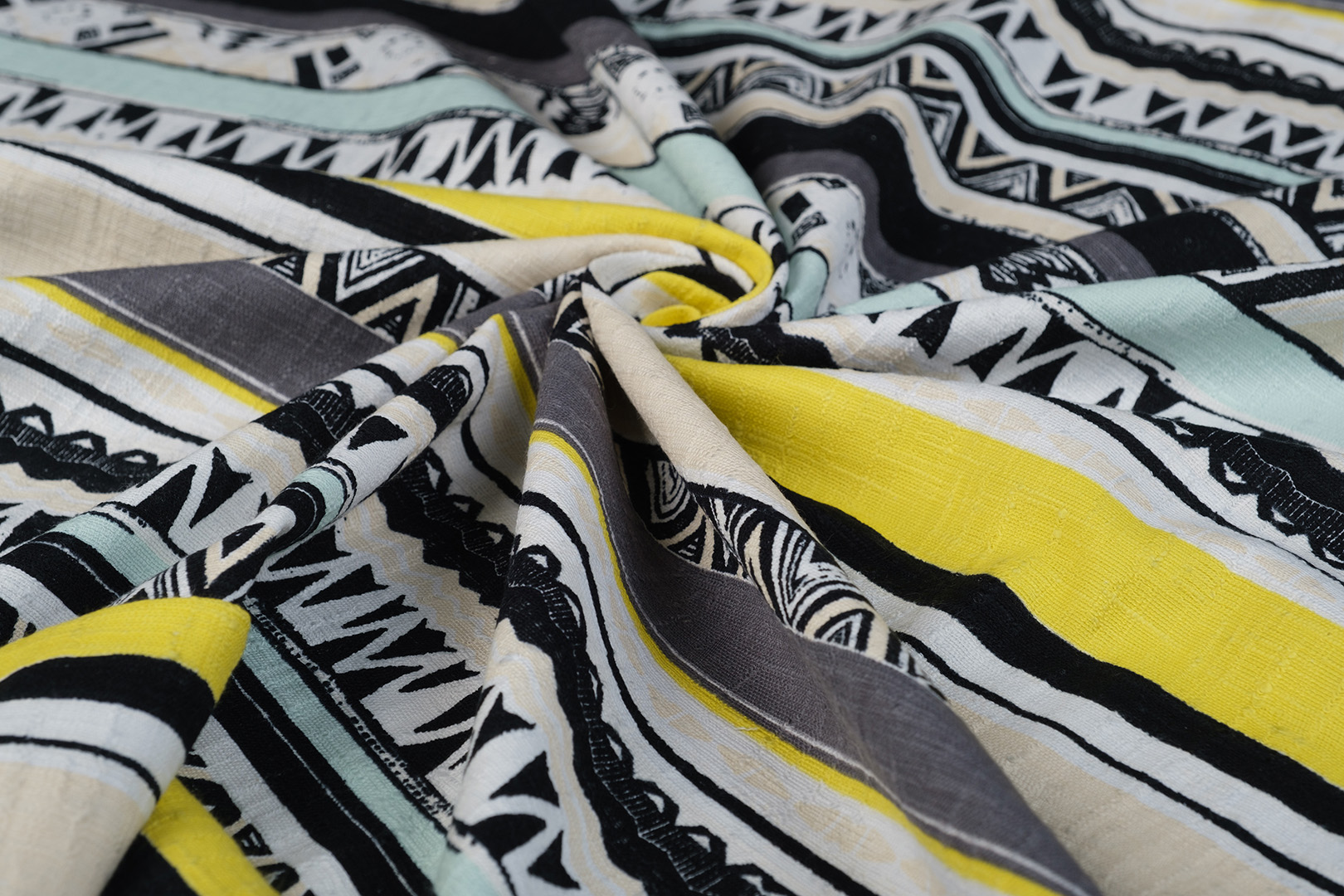 Tkanina kostiumowa bawełniana - pasy - KEY Fabrics